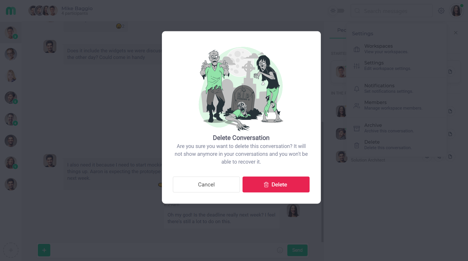 Moebius :: A VueJS 3 Chat Platform UI
