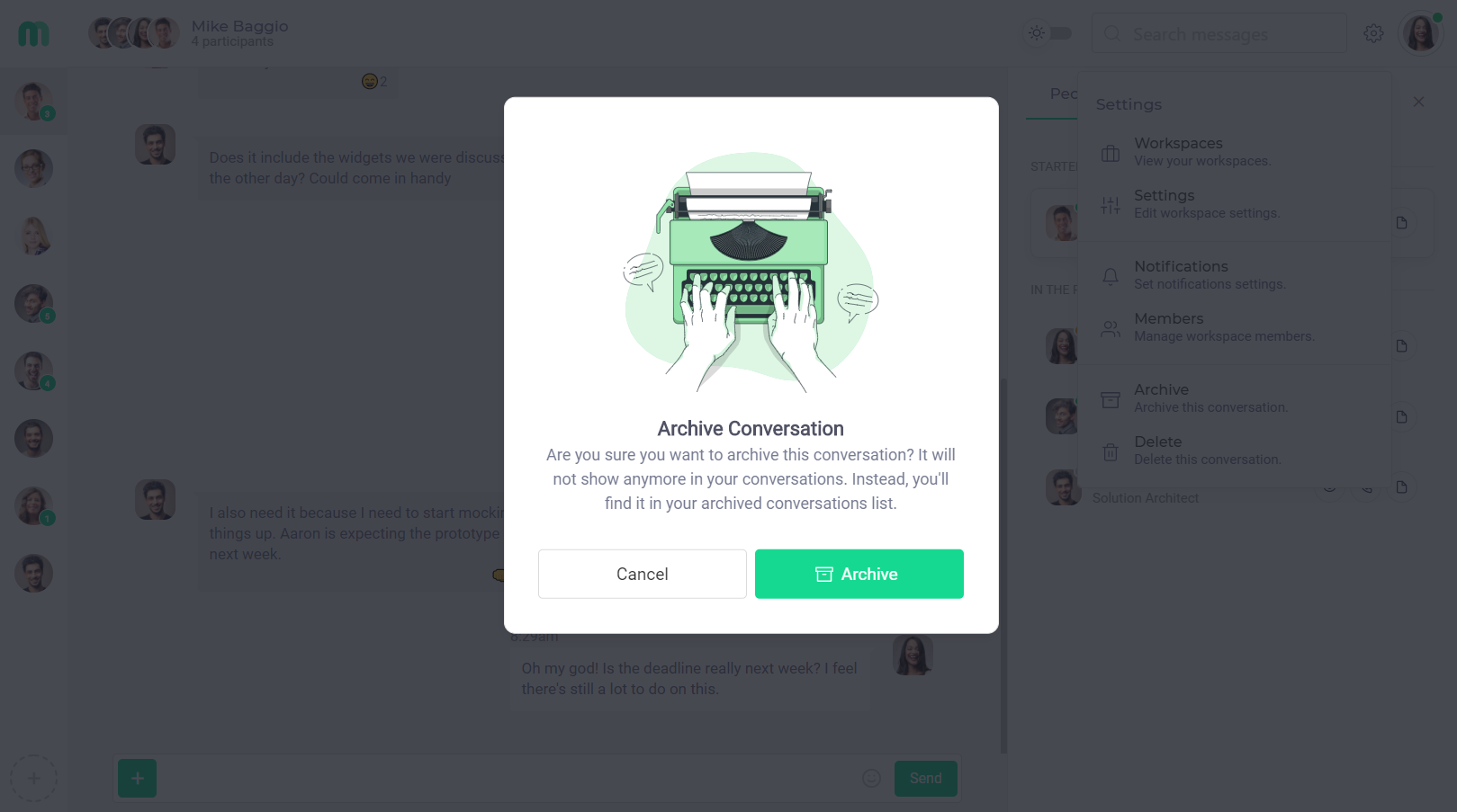 Moebius :: A VueJS 3 Chat Platform UI