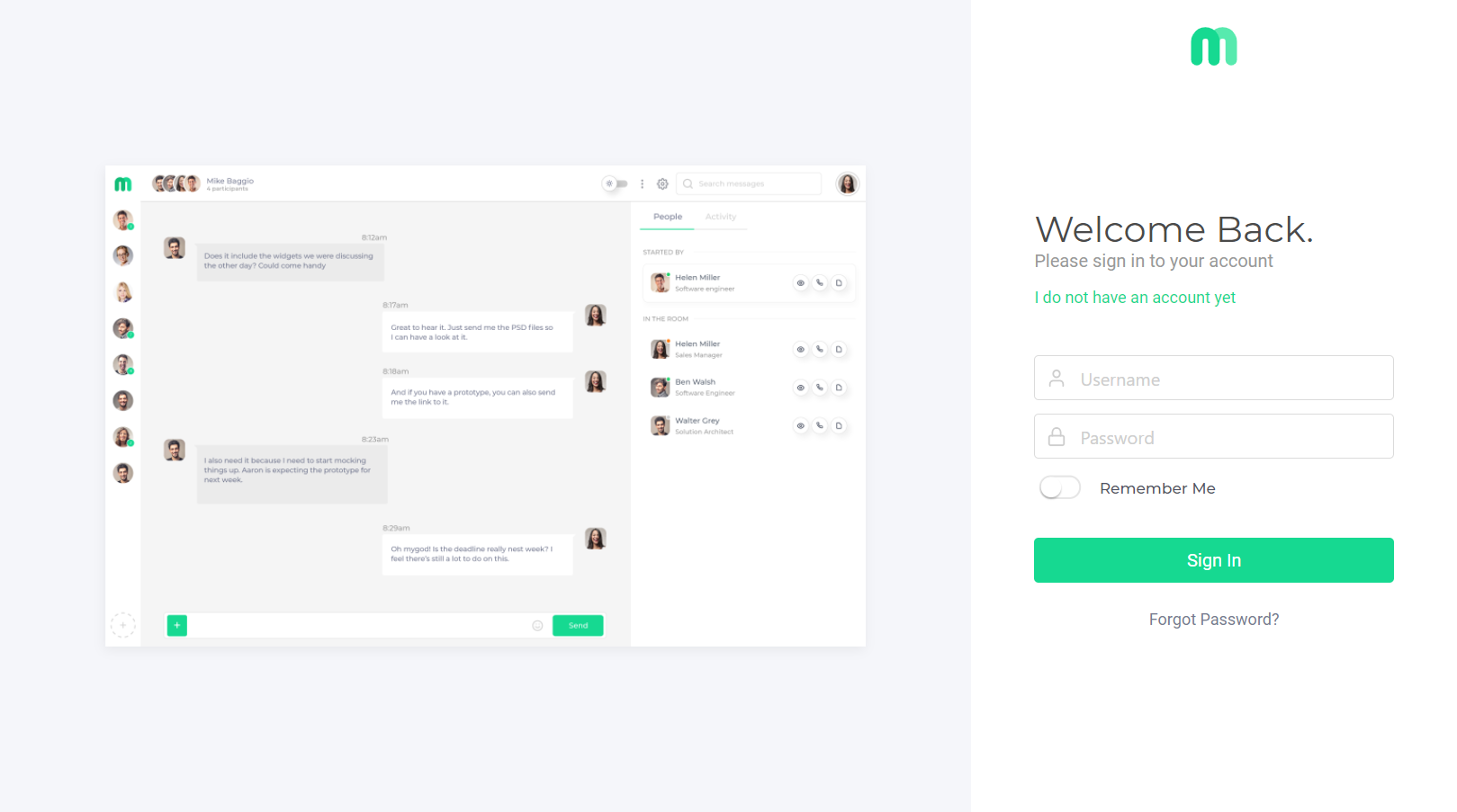 Moebius :: A VueJS 3 Chat Platform UI